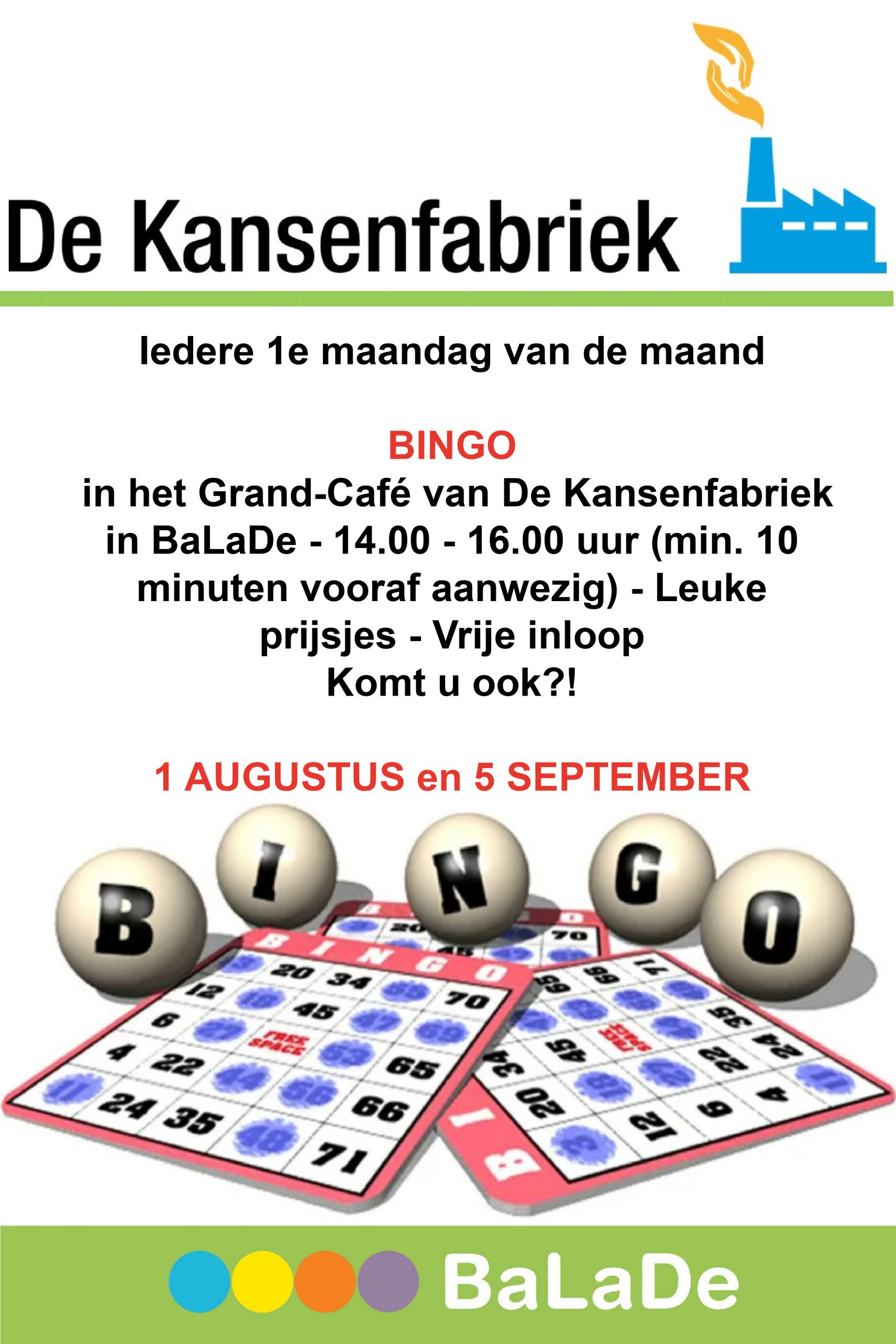 Bingo in De Kansenfabriek! – De Kansenfabriek Bingo in De Kansenfabriek! – De Kansenfabriek